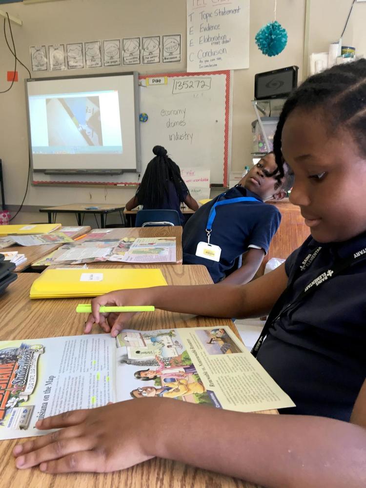 Bains Elementary School students practice close-reading skills | West ...
