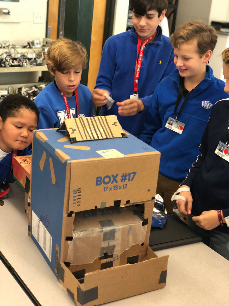 Arcade games from cardboard part of lesson at West Feliciana Middle ...